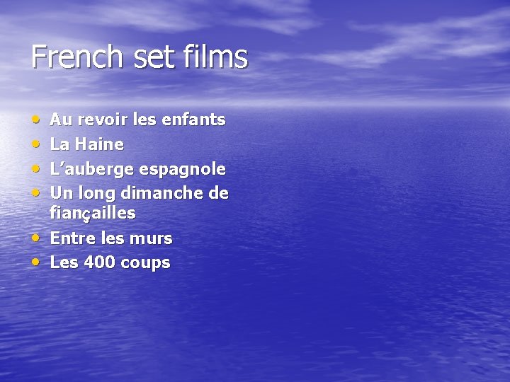 French st Alevel 1 year Paper 1 Listening