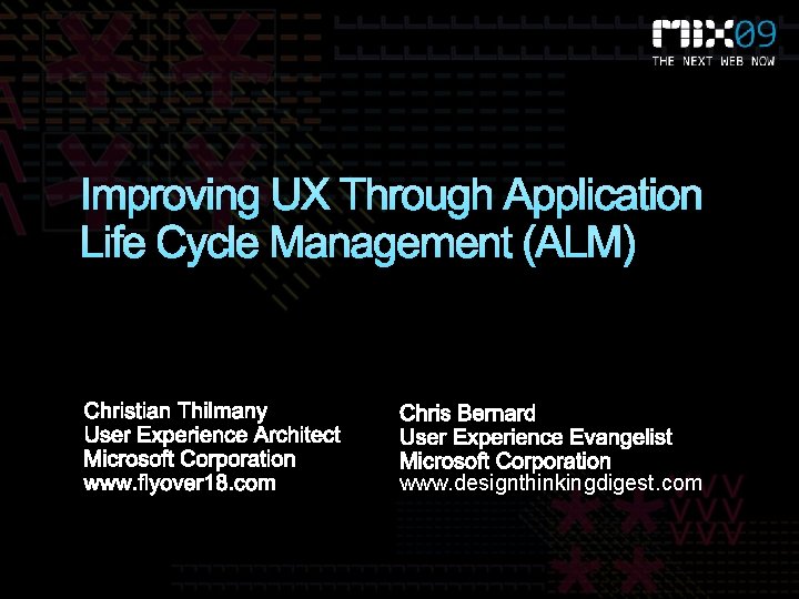 Improving UX Through Application Life Cycle Management ALM