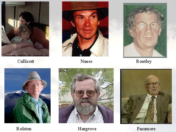 Environmental PhilosophyEthics An Overview by J Baird Callicott