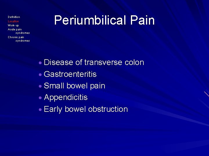 Management of ABDOMINAL PAIN Yasar Kucukardal MD Yeditepe