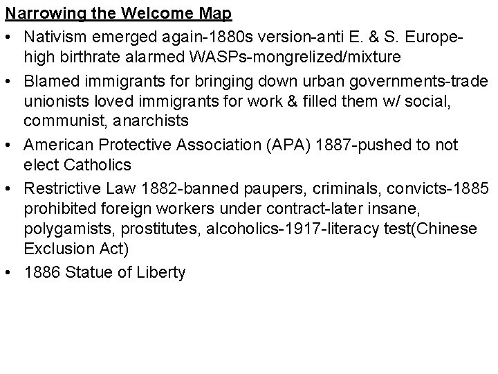 Chapter 25 AP Notes 80 million by 1900