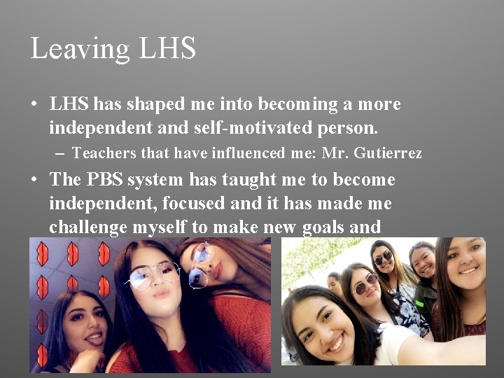 Mariena Salas Class of 2018 About Me Born