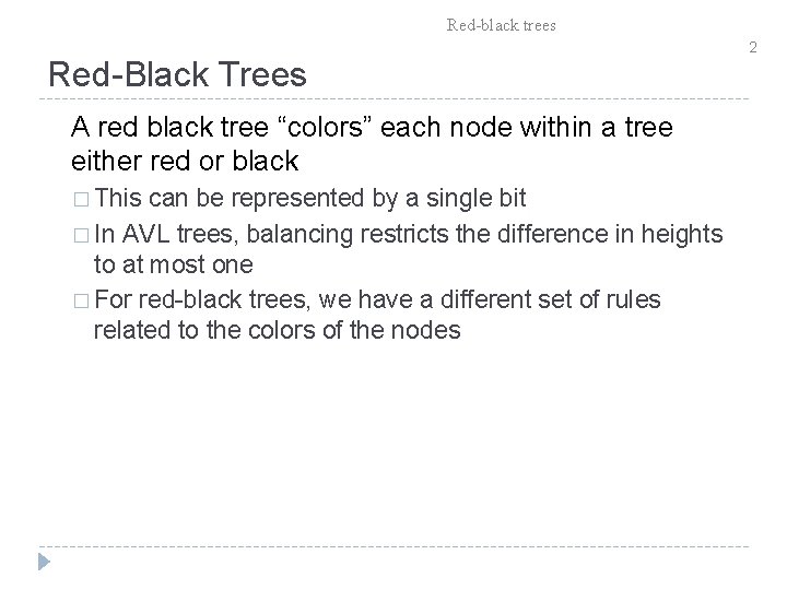 Redblack trees 1 Red Black Trees Redblack trees