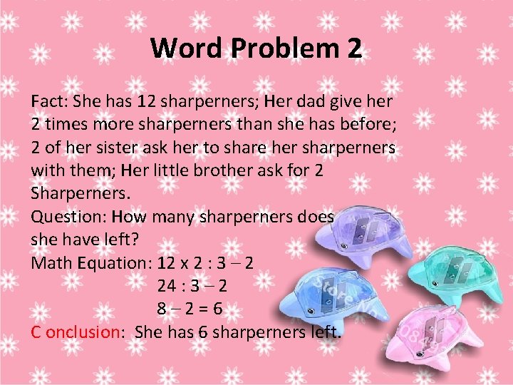 My Pemdas Word Problems Word Problem 1 Nala