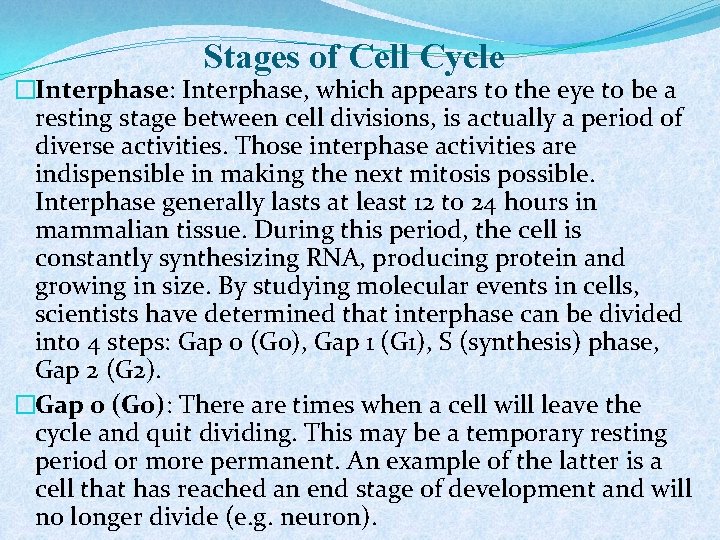 Unit 4 Cell Division Topic Cell Cycle B