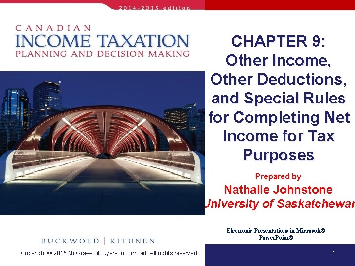 CHAPTER 9 Other Income Other Deductions and Special