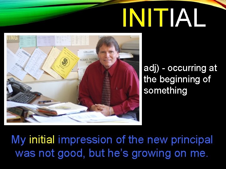 START TO FINISH Root vocabulary Week 10 init