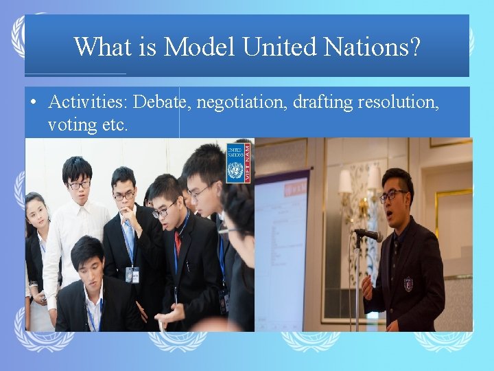 Introduction to Model UN Nguyen Cao Viet Hung