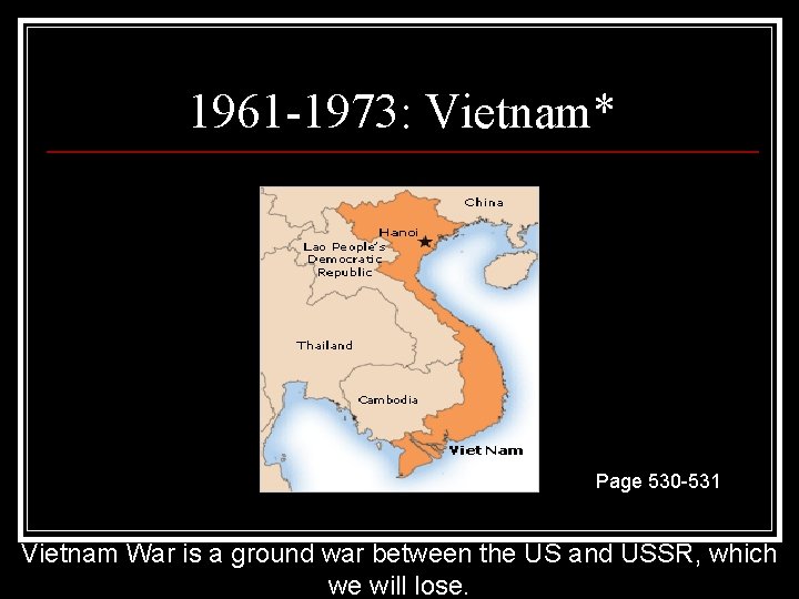 Cold War Timeline 1947 1991 Ch 15 What