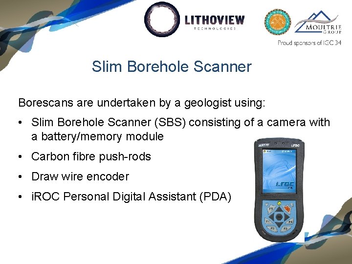 Slim Borehole Scanner SBS An Update An Overview