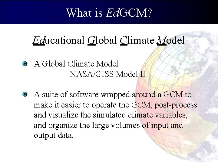 Ed GCM Global Climate Modeling In The Classroom
