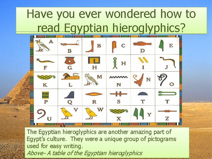 Come Visit Us in Ancient Egypt By Sam