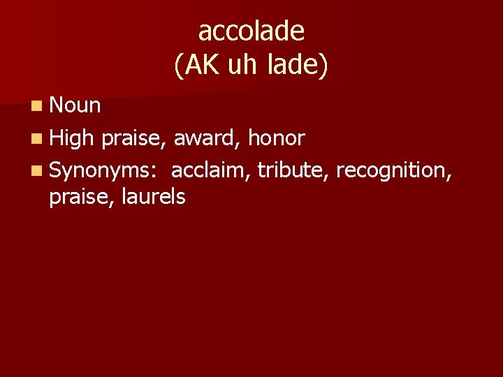 Vocabulary Unit 8 paradox PAR uh dox n