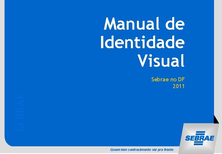 Manual de Identidade Visual SEBRAE Sebrae no DF
