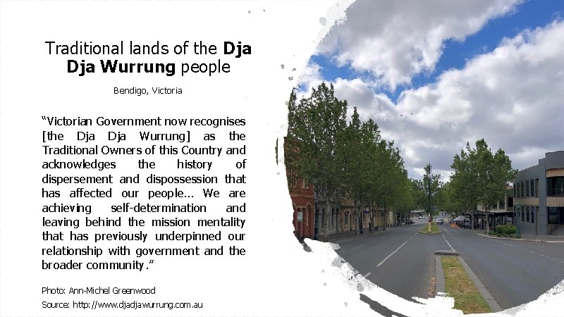 Acknowledging the Wurundjeri people of the Kulin nation