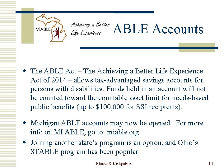 Legal Planning for a Young Person with Disabilities