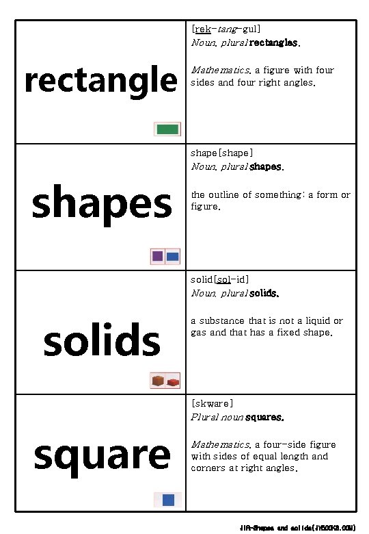 Building Background Shapes and Solids There are many