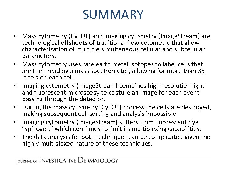 Research Techniques Made Simple Flow Cytometry II Mass