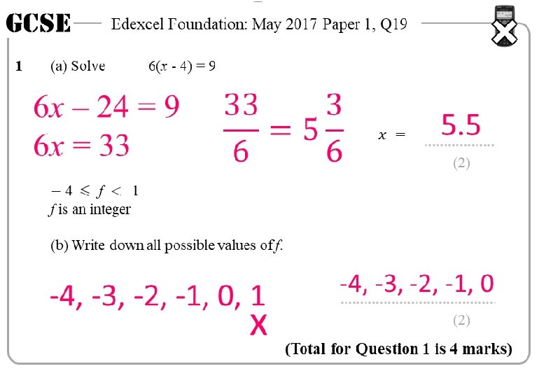Linear Equations Brackets Without Coefficients Foundation GCSE Questions
