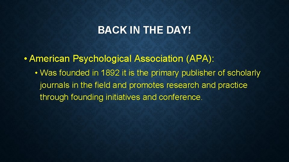 HISTORY OF PSYC Chapter 1 WHAT IS PSYCHOLOGY