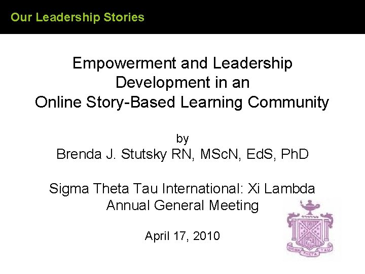 Our Leadership Stories Empowerment and Leadership Development in