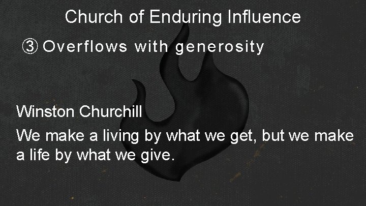 The Church of Enduring Influence Acts 11 Church
