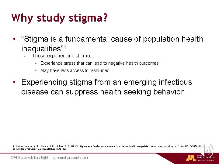 Understanding stigma experienced by EVD survivors in Liberia