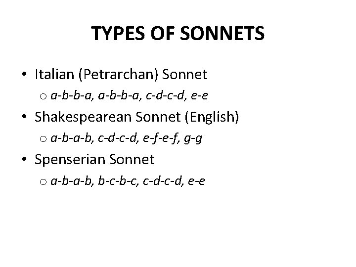 POETRY1 ENG 403 LECTURE 26 RECAP OF LECTURE