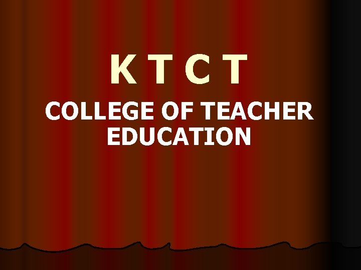KTCT COLLEGE OF TEACHER EDUCATION Semester 2 SOCIAL