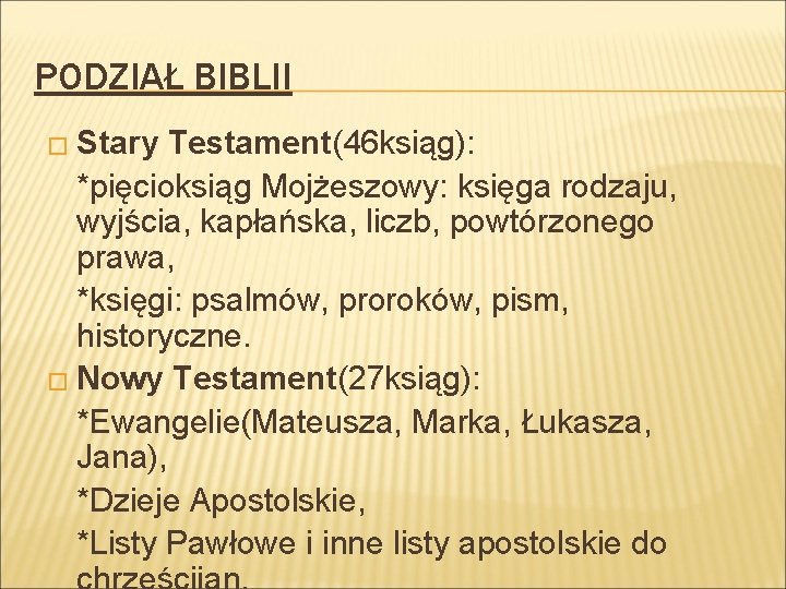 BIBLIA CO TO JEST BIBLIA Biblia Pismo wite