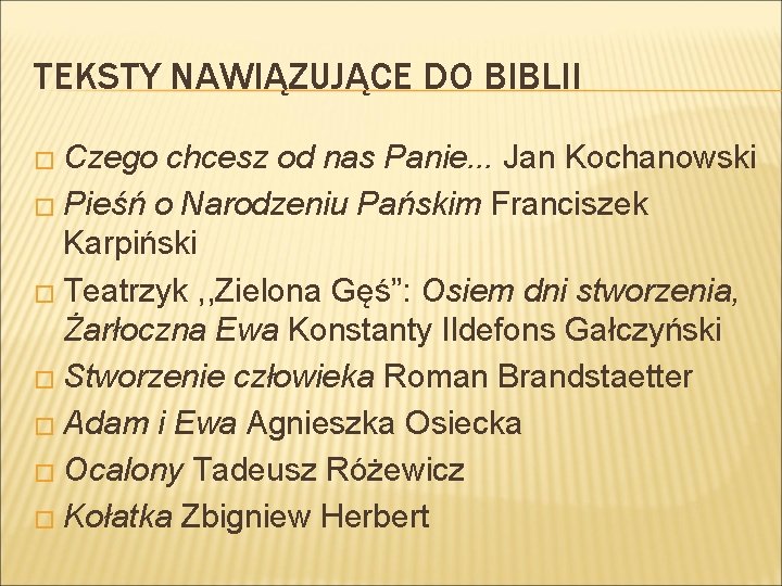 BIBLIA CO TO JEST BIBLIA Biblia Pismo wite