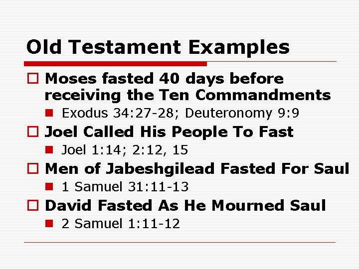 Fasting What The Bible Teaches What We Will