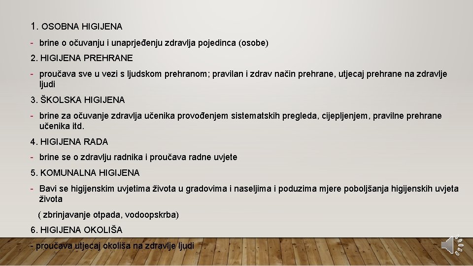 VRSTE HIGIJENE POMONI KONOBAR I POMONI KUHARSLASTIAR OLGICA