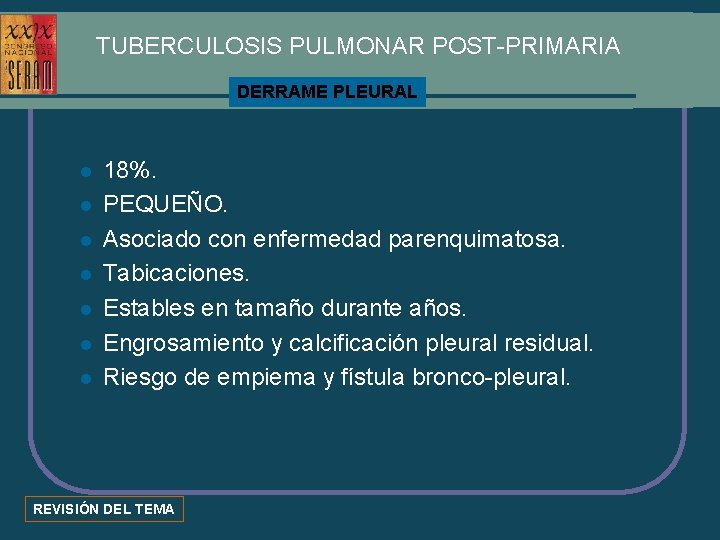 TUBERCULOSIS PULMONAR PRIMARIA PATRN MILIAR l l l