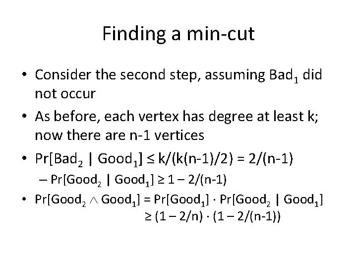 Algorithms Lecture 25 Minimum cut Minimum cut Recall