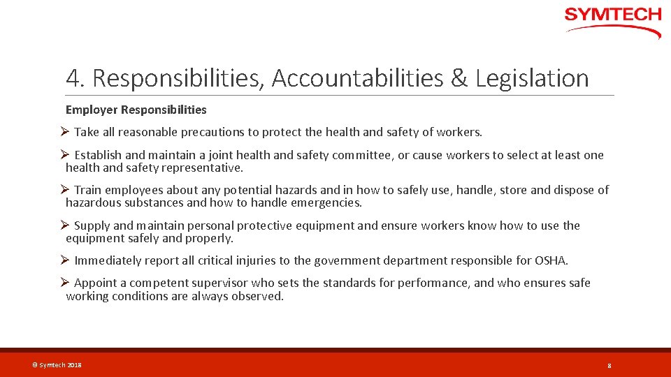 HEALTH AND SAFETY ORIENTATION 330 Changebridge Road Suite