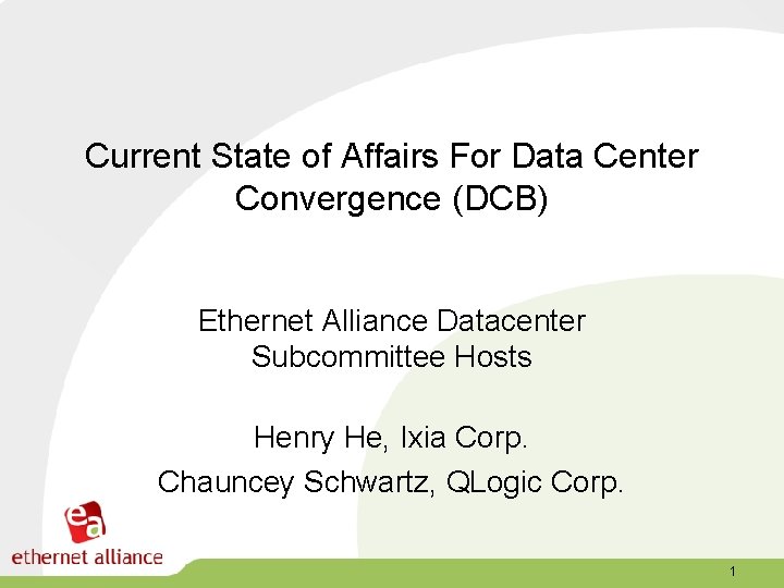 Current State of Affairs For Data Center Convergence