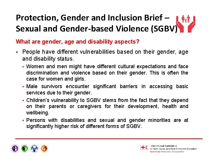 Protection Gender and Inclusion PGI Brief Sexual and