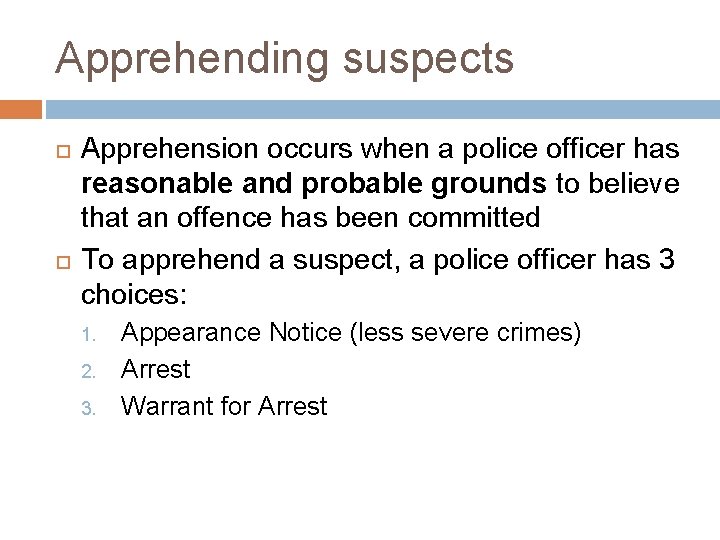 PROCESSES OF CRIMINAL LAW BEFORE THE TRIAL Law