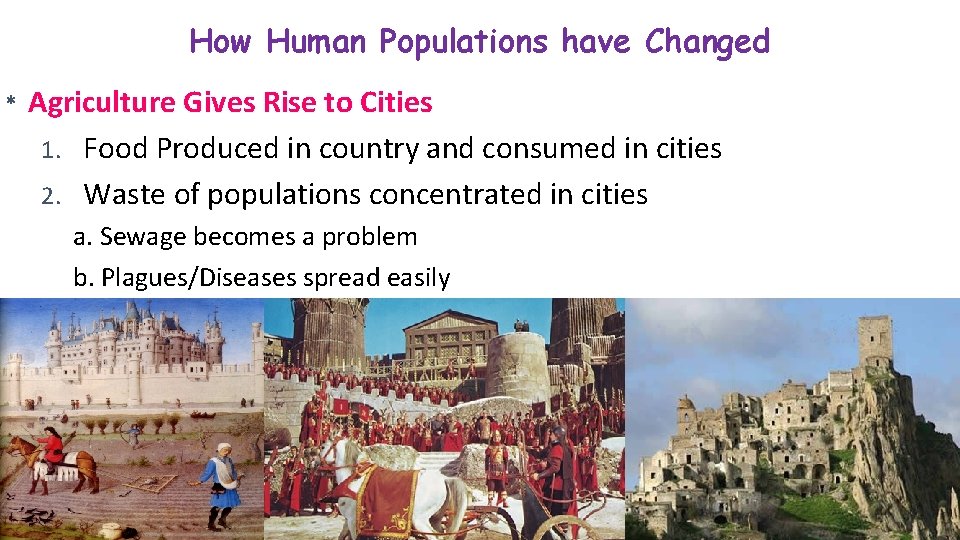 How Human Populations have Changed Agriculture Gives Rise