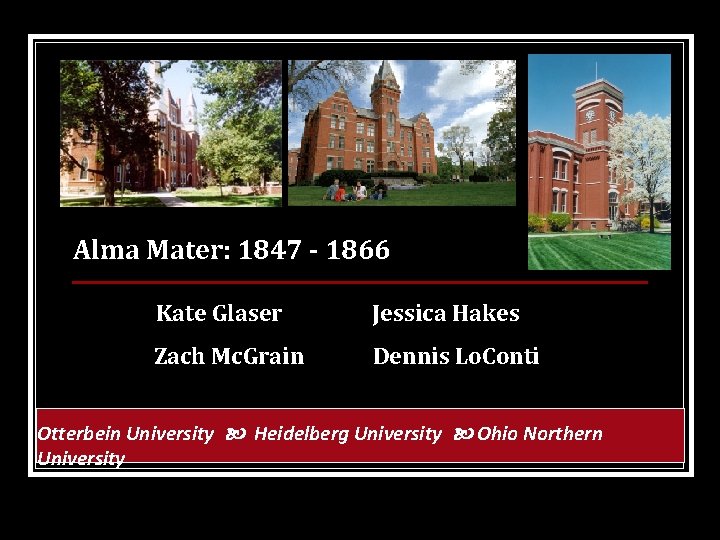 Alma Mater 1847 1866 Kate Glaser Jessica Hakes