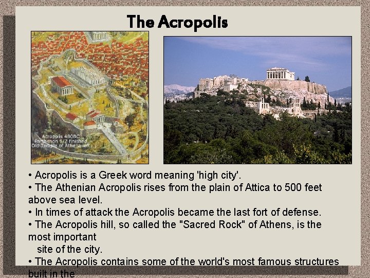 Greek Art and Architecture Click mouse to proceed