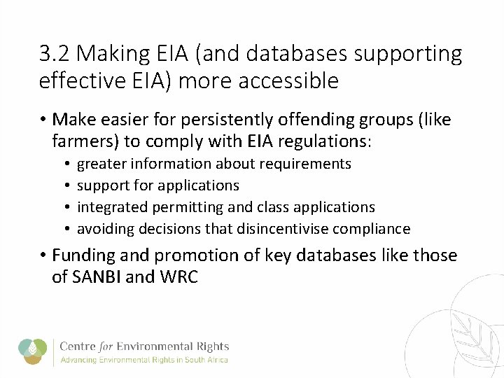 Efficacy Of Sas Eia Regime Presentation To Portfolio