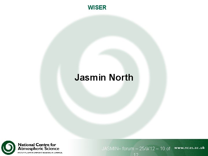 Computing requirements for WISER A Weather climate change