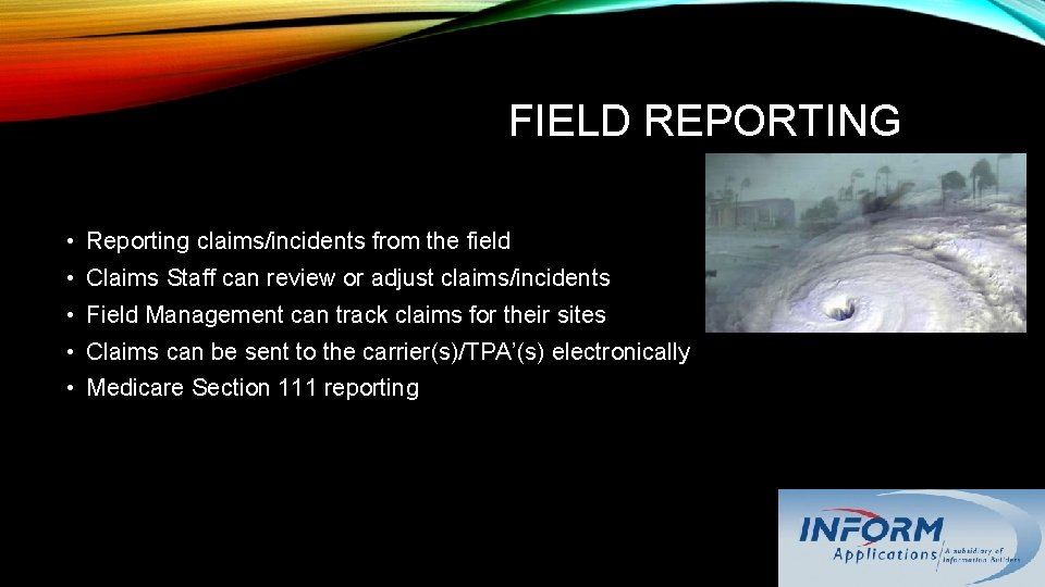 CLAIMS MANAGEMENT USING A RMIS SYSTEM INTRODUCTIONHOUSEKEEPING Who