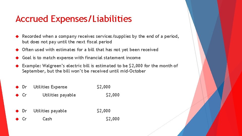 Financial Accounting Lesson 8 Liabilities and Present Value