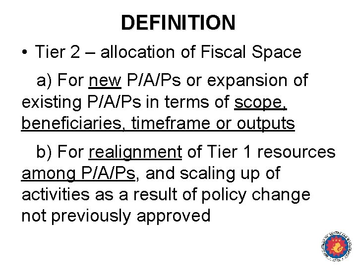 Preparation of the FY 2019 Budget Guidelines on