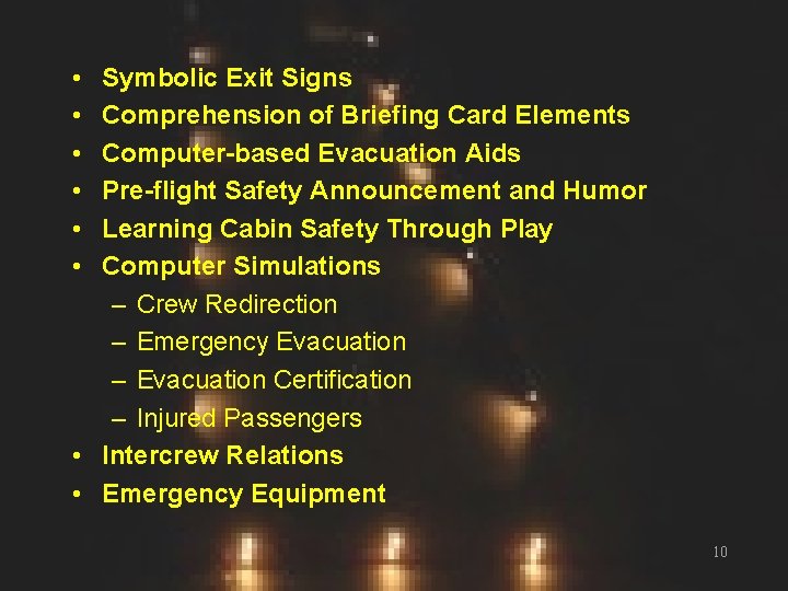 Introduction to Emergency Evacuation Wayfinding Presented to By