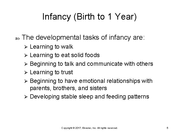Chapter 11 Growth and Development Copyright 2017 Elsevier