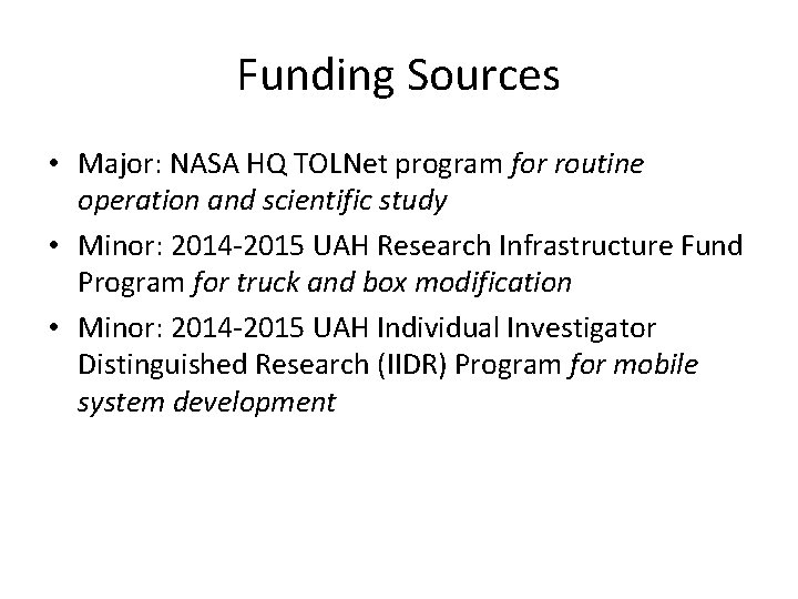 TOLNetUAH Station Report Operation Upgrade and Future Plan